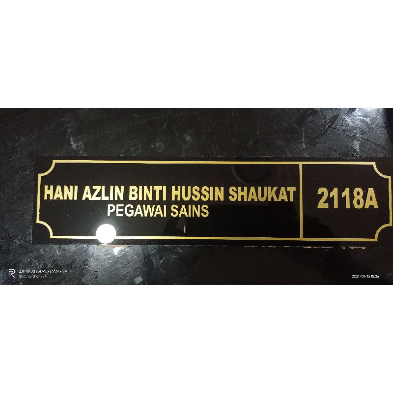Nametag / Tanda Nama Pintu Khat/Rumi/Jawi | Shopee Malaysia