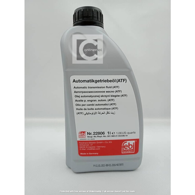 Mercedes Benz ATF Fluid Automatic Tranmission Oil 722-6 /4 (RED COLOUR ...