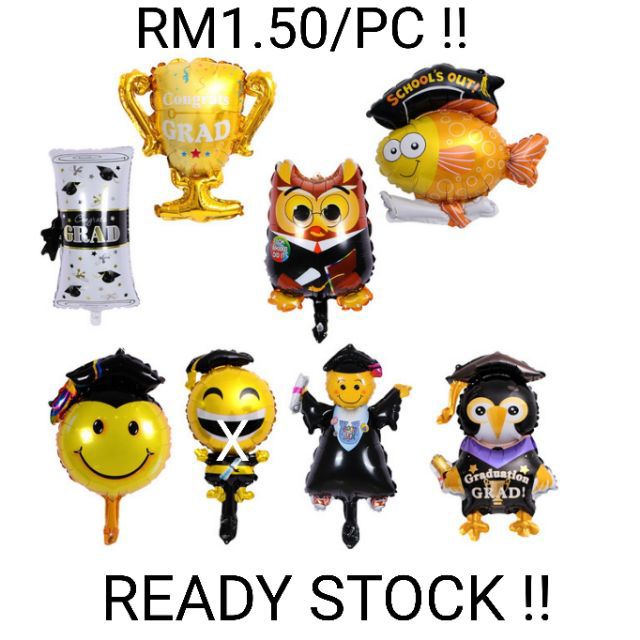 [READY STOCK] GRADUATION/KONVO BALLOON (10pcs) | Shopee Malaysia