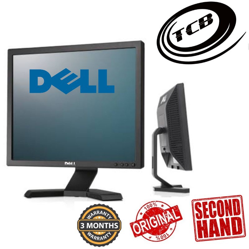 USED HP/DELL 17 INCH SQUARE LCD MONITOR GRED A VGA INPUT 1280x1024 GOOD ...