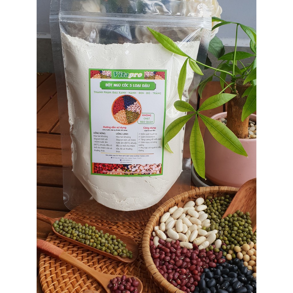 Cereal POWDER 5 TYPES OF BEANS 100% PURE (VITAPRO) | Shopee Malaysia