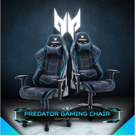 1 Unit Predator Gaming Chair Blue Accent Brand ACER Gaming Chair Kerusi ...