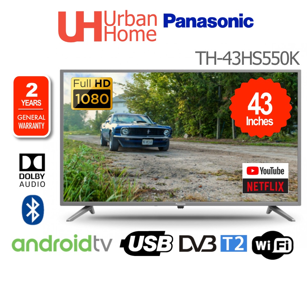 Panasonic Full HD LED Android TV (43") TH-43HS550K / TH-43LS600K | Shopee Malaysia