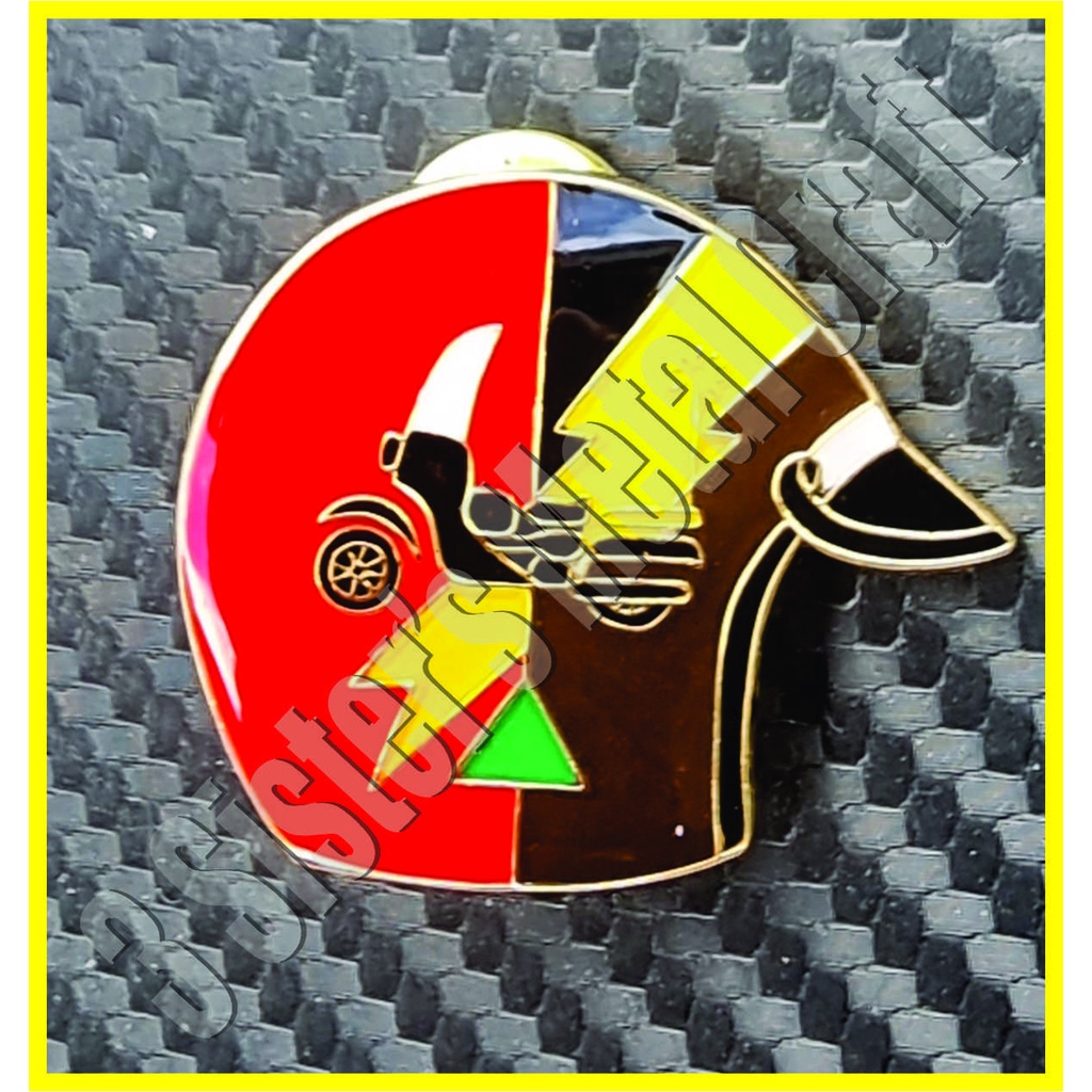 Highway Patrol Group (HPG) Rider Pin, Gold Plated, Laminated with Box ...