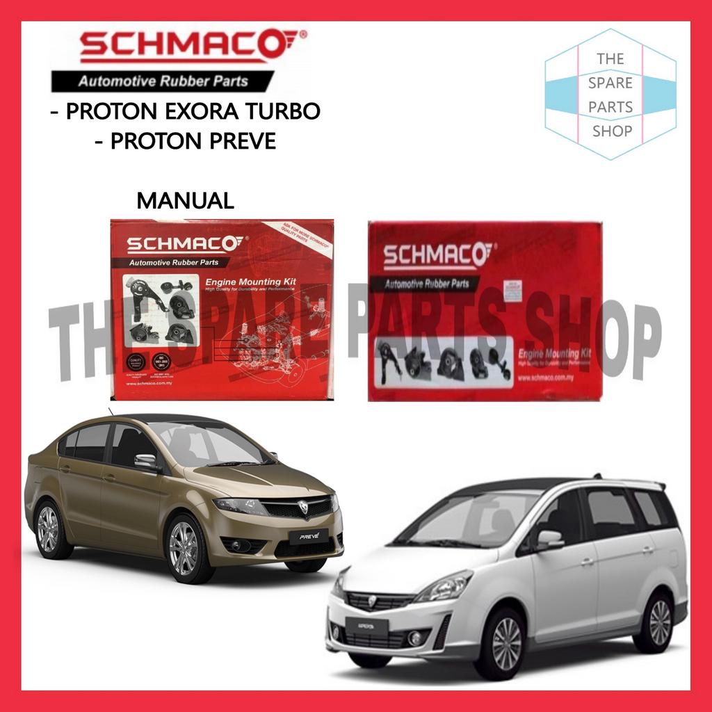 PROTON EXORA PREVE TURBO MANUAL SCHMACO ENGINE MOUNTING SET (4PCS IN 1 ...