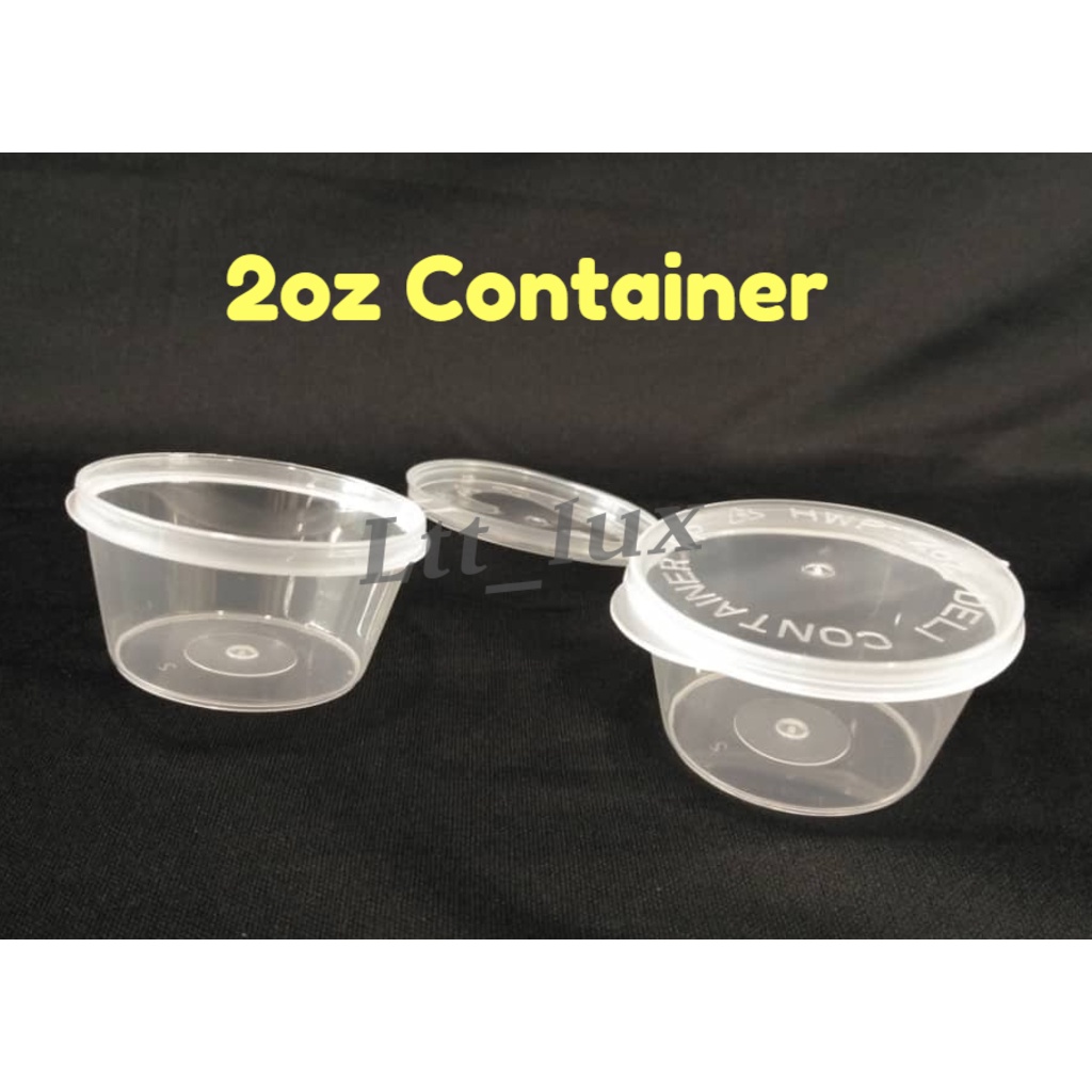 Orimax 2oz Round Container With Lid (50pcs±) / 50ml Container ...