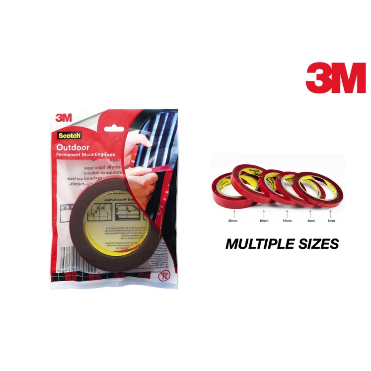 (GENUINE FRESH BATCH) 3M Scotch Outdoor Permanent Mounting Tape Scotch ...