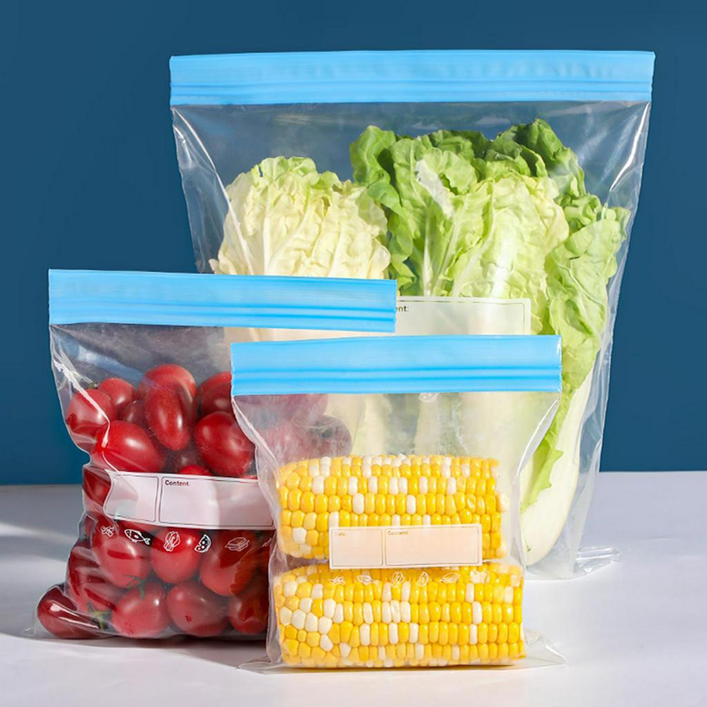 Worthbuy Reusable Food Zipper Bag Plastic Storage Bag Sealed Fruits ...