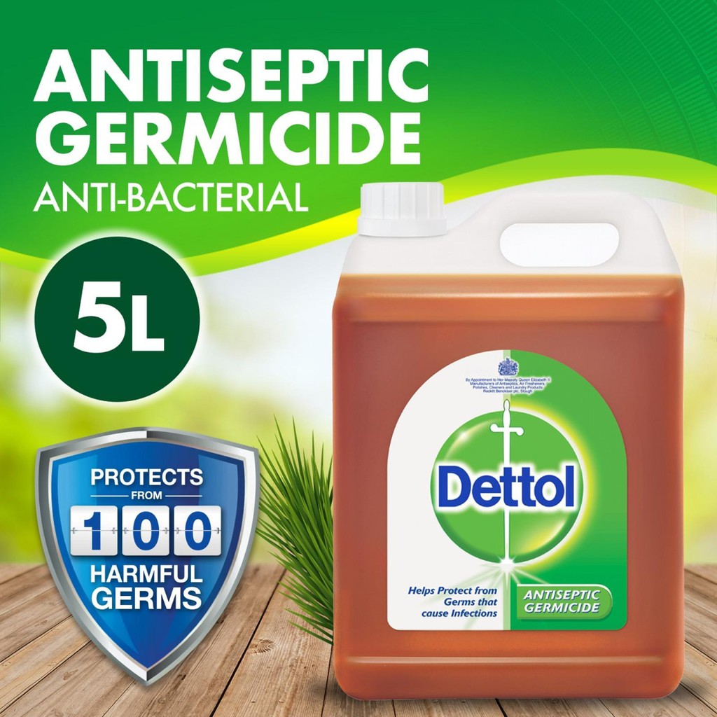 Dettol Brown Antiseptic Liquid 5 Liter (5L) | Shopee Malaysia