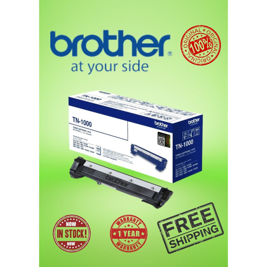 BROTHER TN1000 ORIGINAL BLACK TONER | Shopee Malaysia