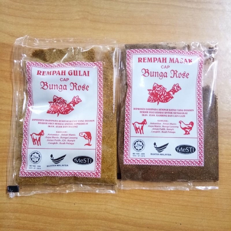 REMPAH GULAI CAP BUNGA ROSE. REMPAH GULAI DAN REMPAH MASAK ORI ...