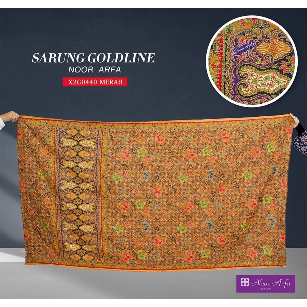 (READY STOCK) BATIK SARUNG GOLDLINE NOOR ARFA BATIK TERENGGANU | Shopee ...
