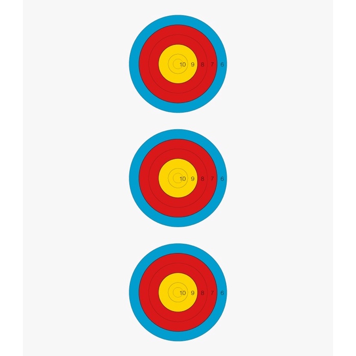 Archery Target Face Vertical 3 Spot Mix | Shopee Malaysia