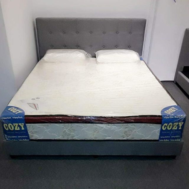 Abbie Bed frame + mattress (Queen) | Shopee Malaysia