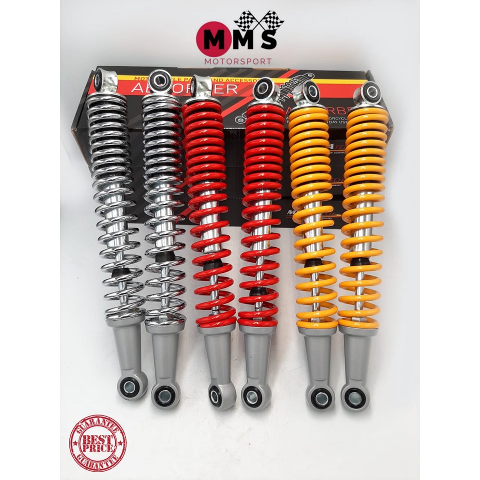 MitraTech Absorber Honda Wave 125 Standard Red Yellow Chrome | Shopee ...