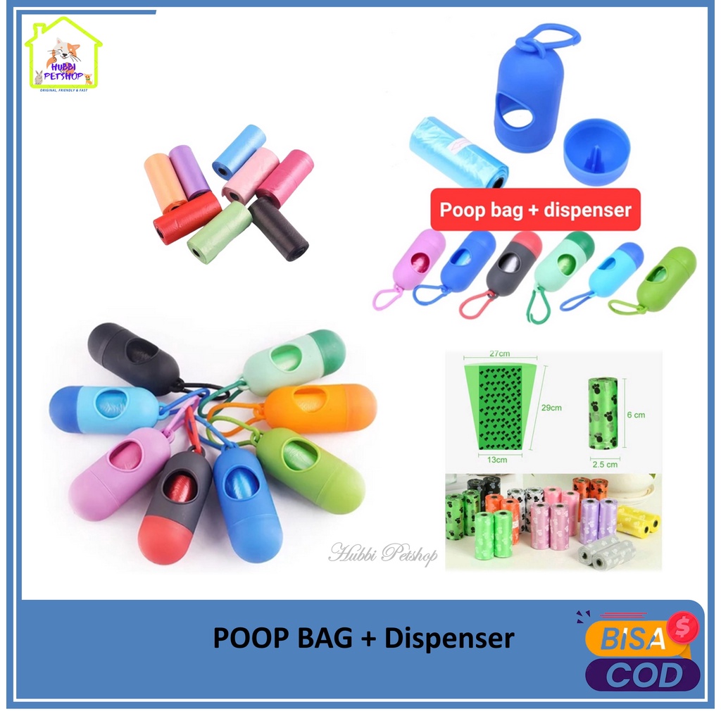 Poop bag dispenser Package - Dog Cat Litter Box - Trash bag Container ...