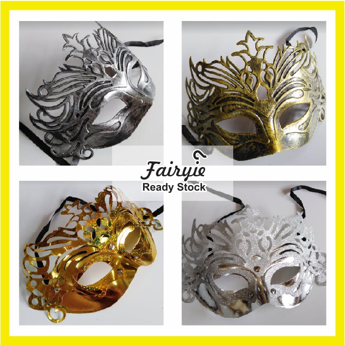 ⚡READY STOCK⚡ Masquerade Mask Party Crown Warrior Party Mask Masquerade ...