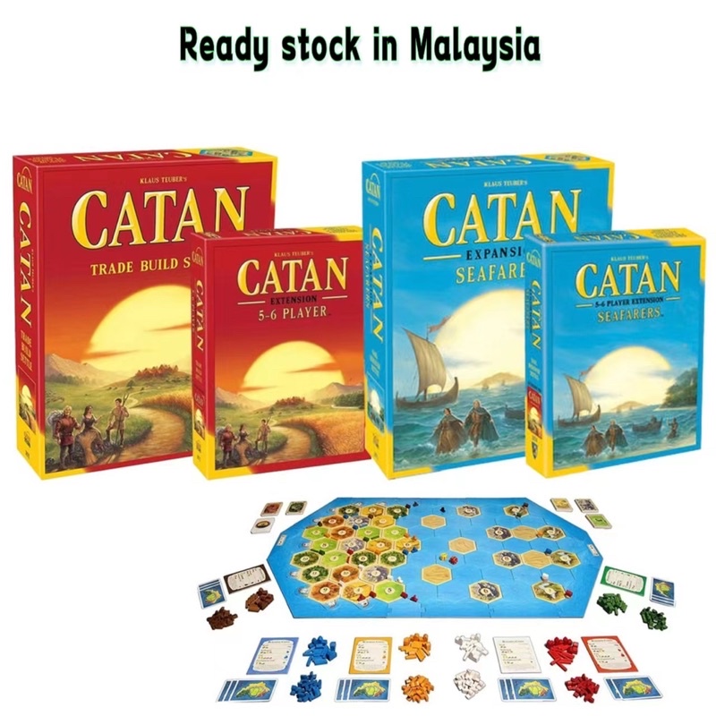 Settlers of Catan Extension Seafahrers Expansion Board Game Fun Party ...