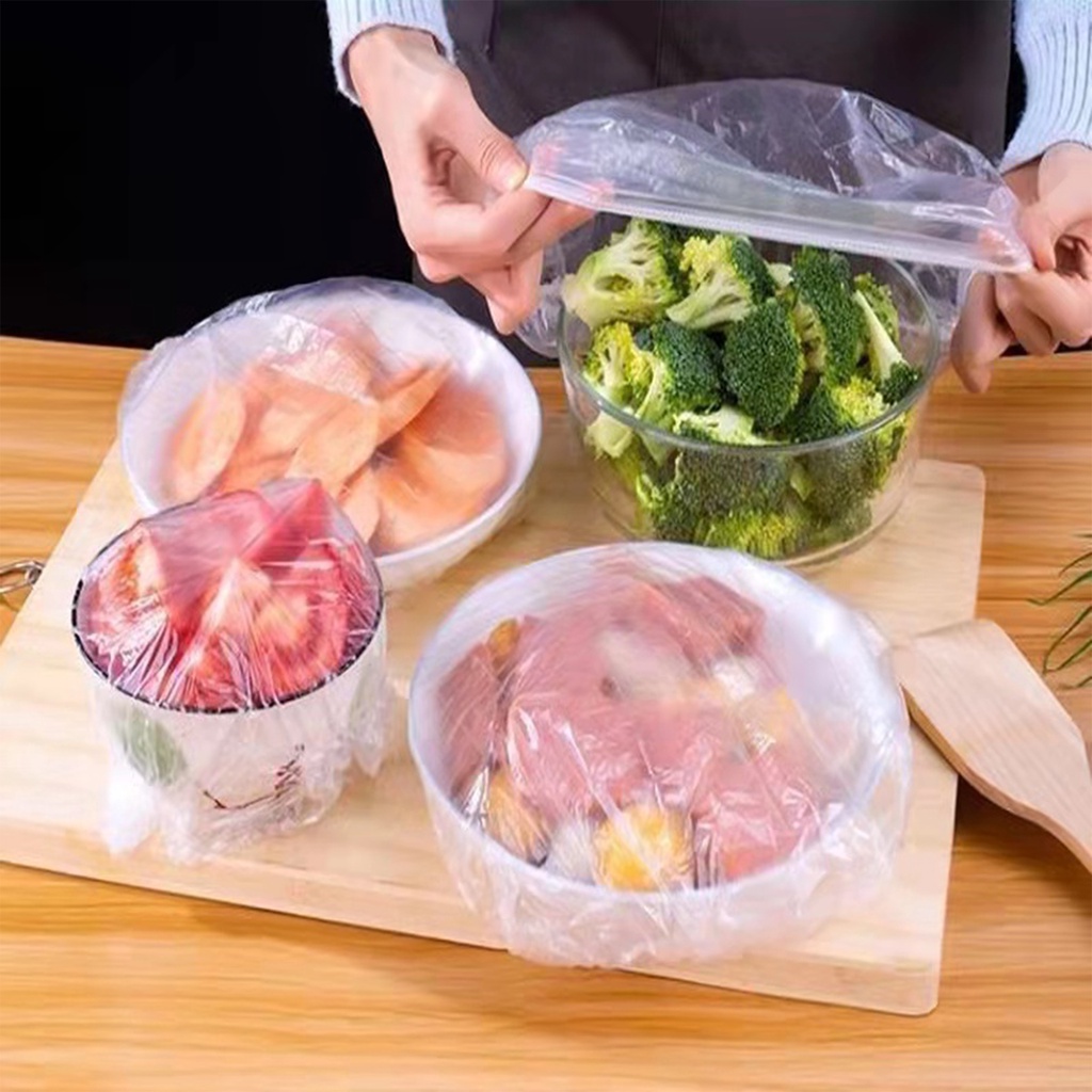 Disposable Food Cover Plastic Sealing Caps | Simpan Peti Sejuk Pakai ...