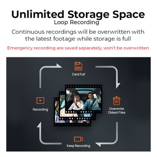 70mai Grab Driver Interior Dash Cam FC02 Car Camera Recorder 1080P Full ...