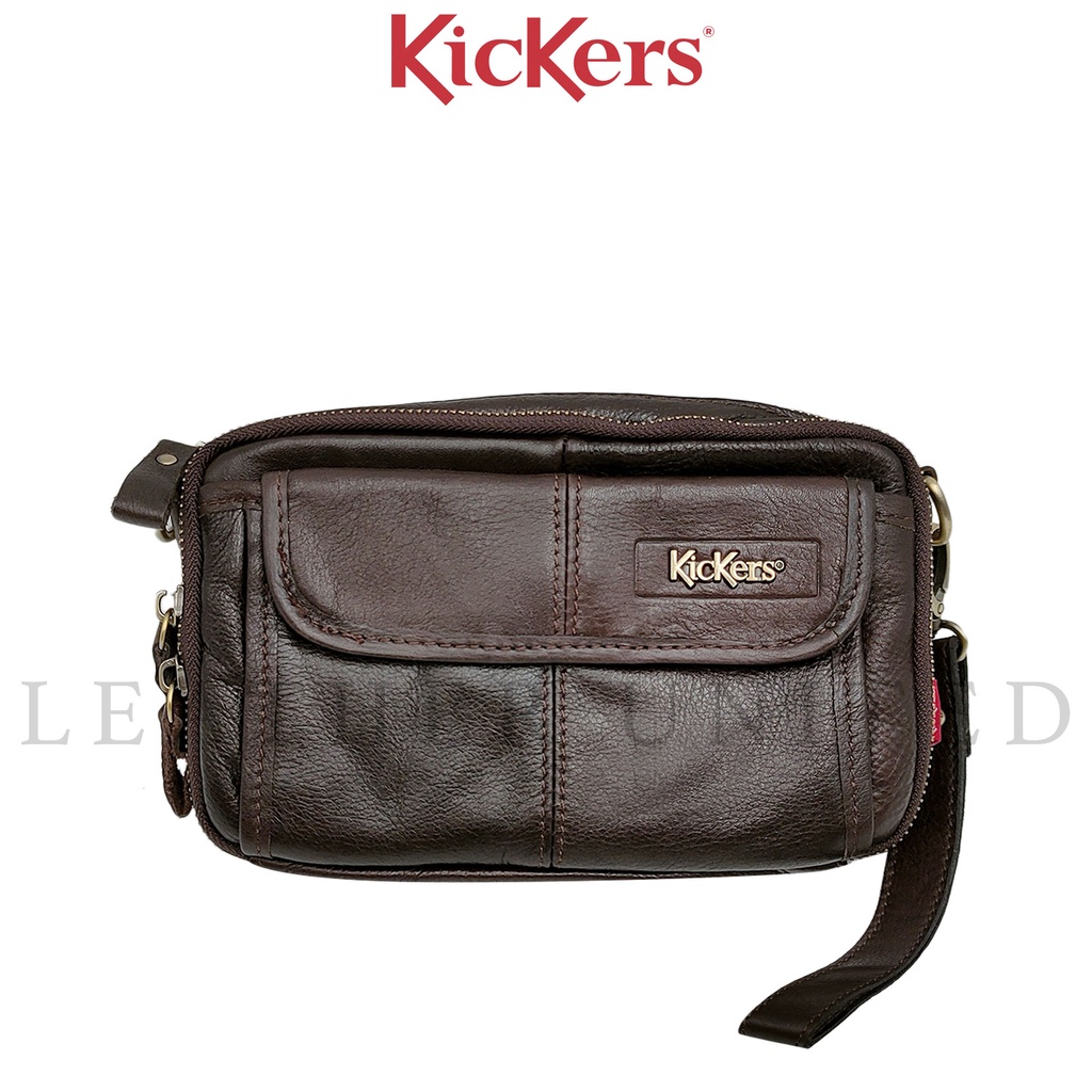 Kickers Leather Waist Pouch 3in1 Sling Crossbody and Clutch Bag #KIC-S ...