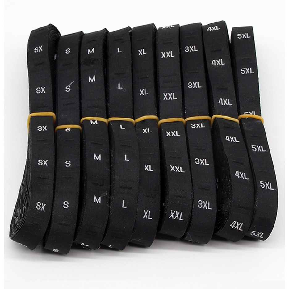 [Hot Item] - 500pcs Woven label saiz & tag number/months clothing size ...