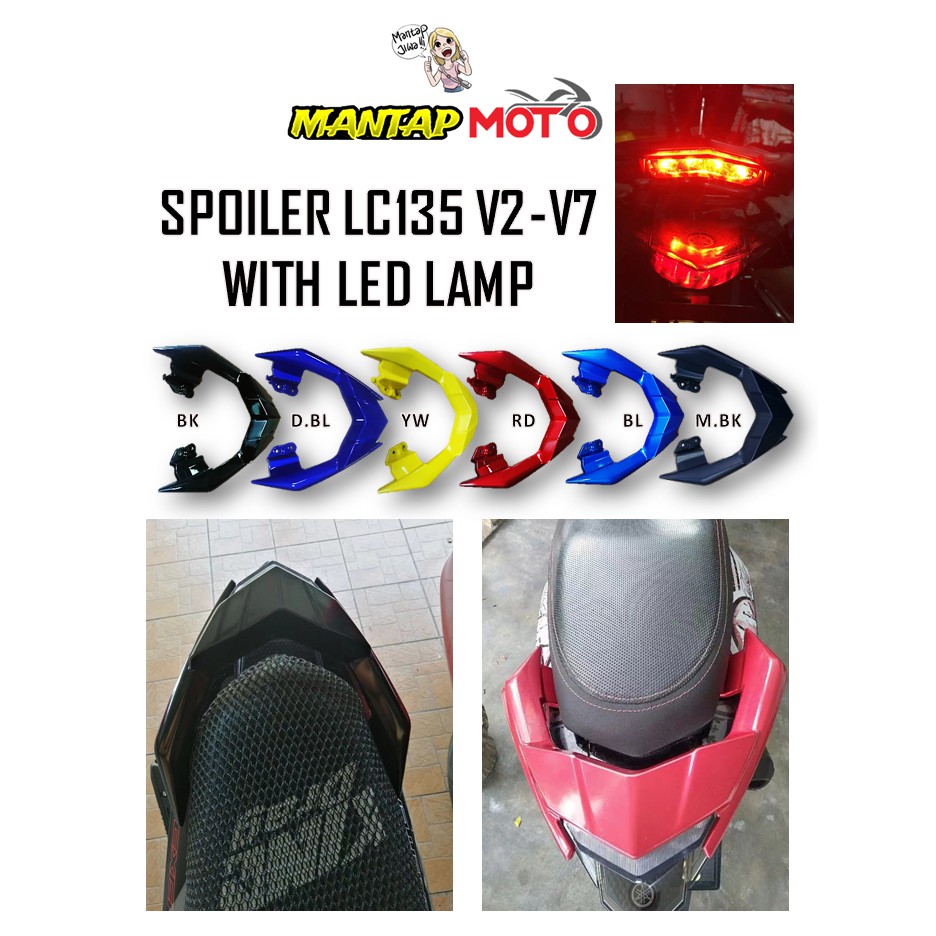Spoiler 135LC V2 V3 V4 V5 V6 V7 SET spoiler bar with LED lamp LC135 ...