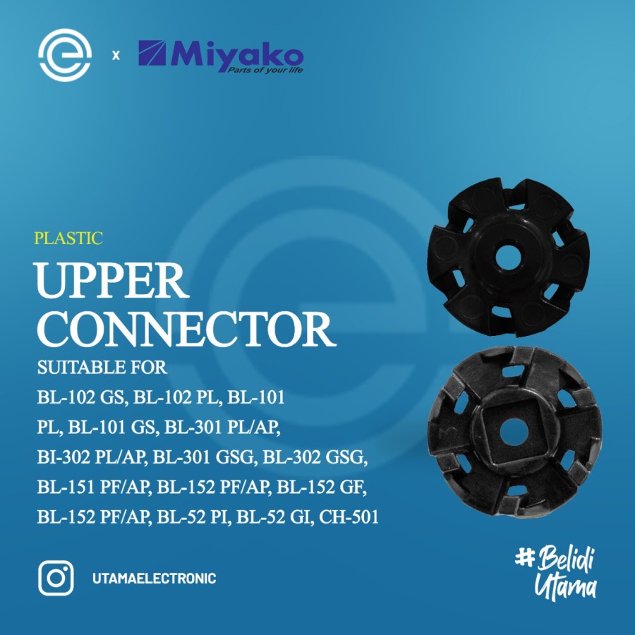 Miyako Spare Parts Upper Connector / Upper Connector New Model | Shopee ...