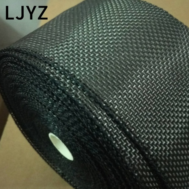 "LJYZ" 3K 280gsm 25mm/40mm/50mm Wide Real Carbon Fiber Fabric carbon ...