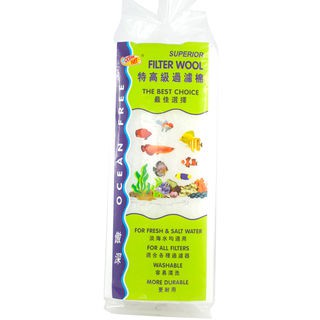 Ocean Free Superior Filter Wool (5 inch x 13 inch) For Aquarium Filter ...