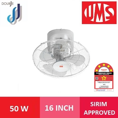 UMS Auto Fan 16 Inch Ceiling 360 Degree UAF-16 Ceilling fan Kipas ...