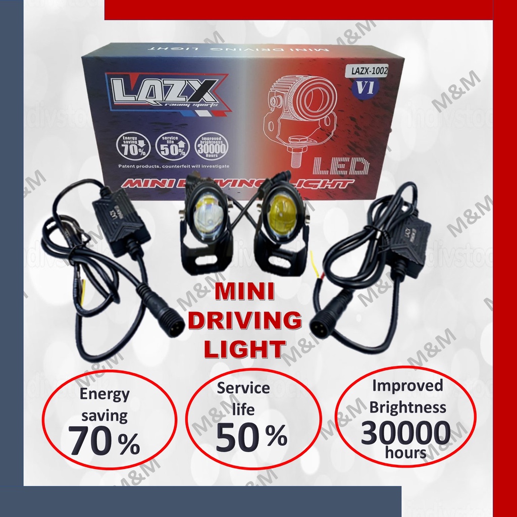 LAZX Mini Driving Light V2 with Ballast High Low with Three way RIGHT ...