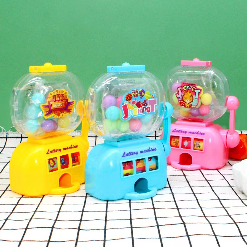 Children's candy machine toy fruit lottery machine mini beverage ...