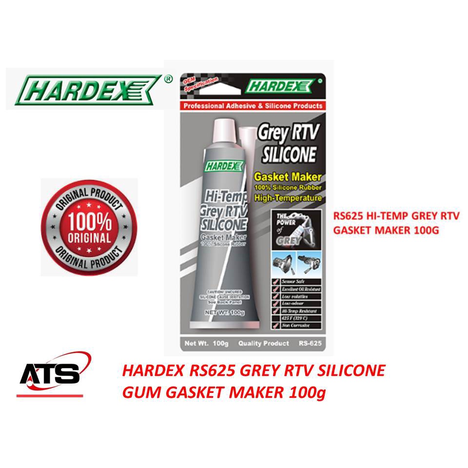 HARDEX RS625 GREY RTV SILICONE GUM GASKET MAKER 100g | Shopee Malaysia
