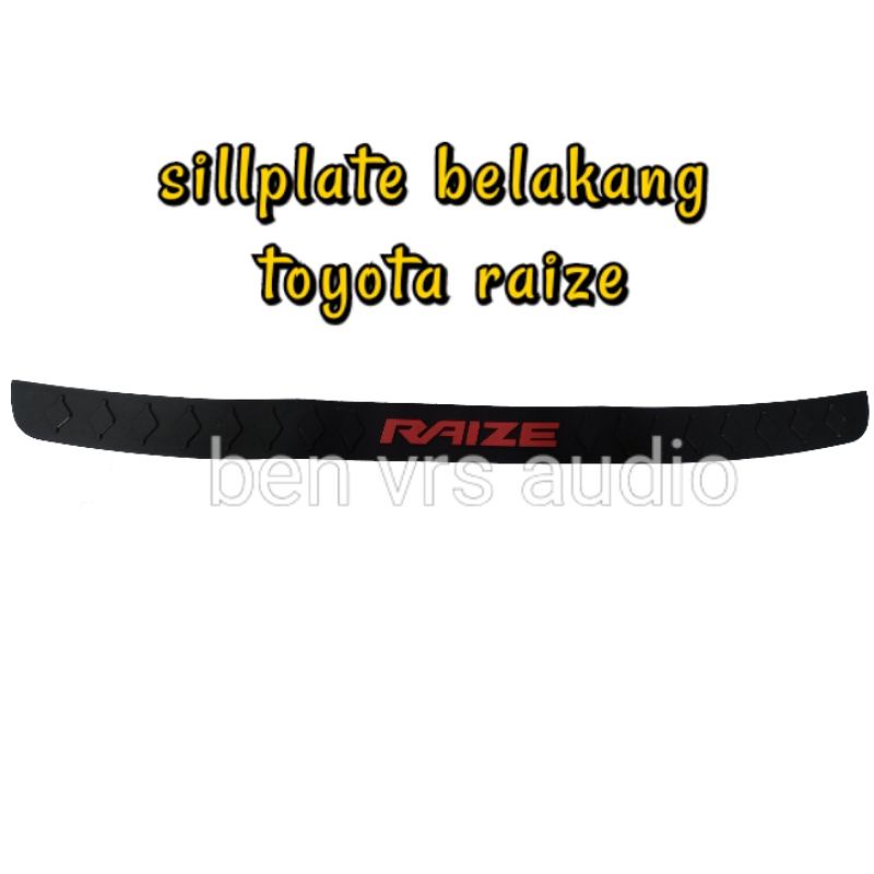 Toyota raize Rubber Rear sillplate | Shopee Malaysia