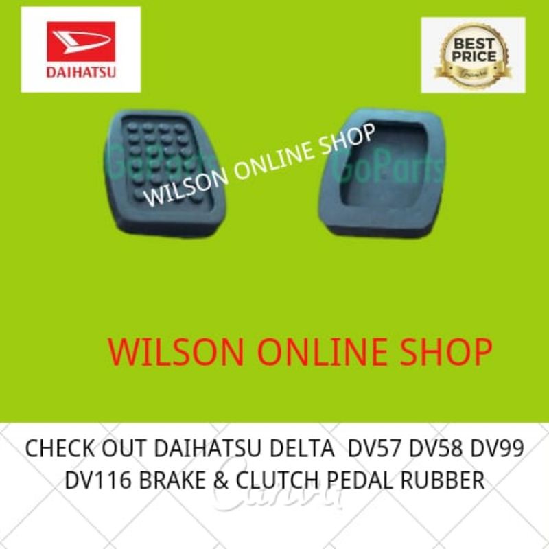 Daihatsu Delta DV57 DV58 DV99 DV116 Brake & Clutch Pedal Rubber Pad ...