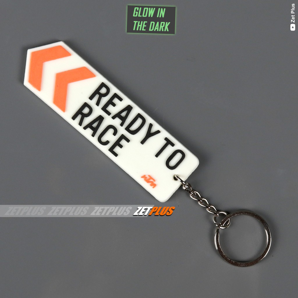 GANTUNGAN Keychain KTM READY TO RACE GLOW IN THE DARK/ KEYCHAIN On/Cuff ...