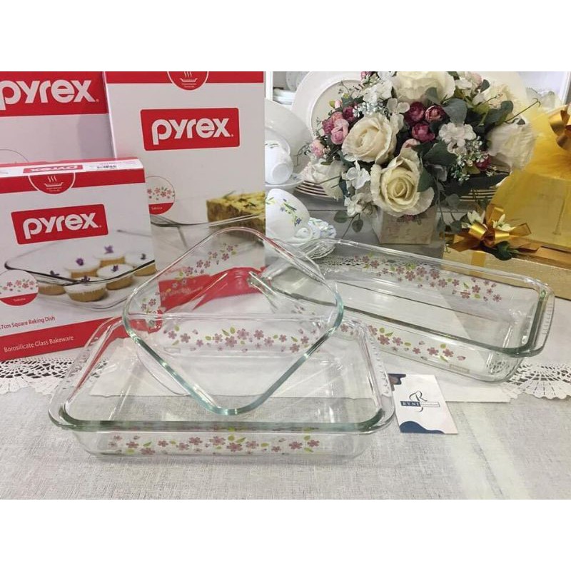 🔥🔥PYREX🔥🔥sakura/country rose/provence garden🔥🔥Bakeware 3 in 1 (Ovensafe ...