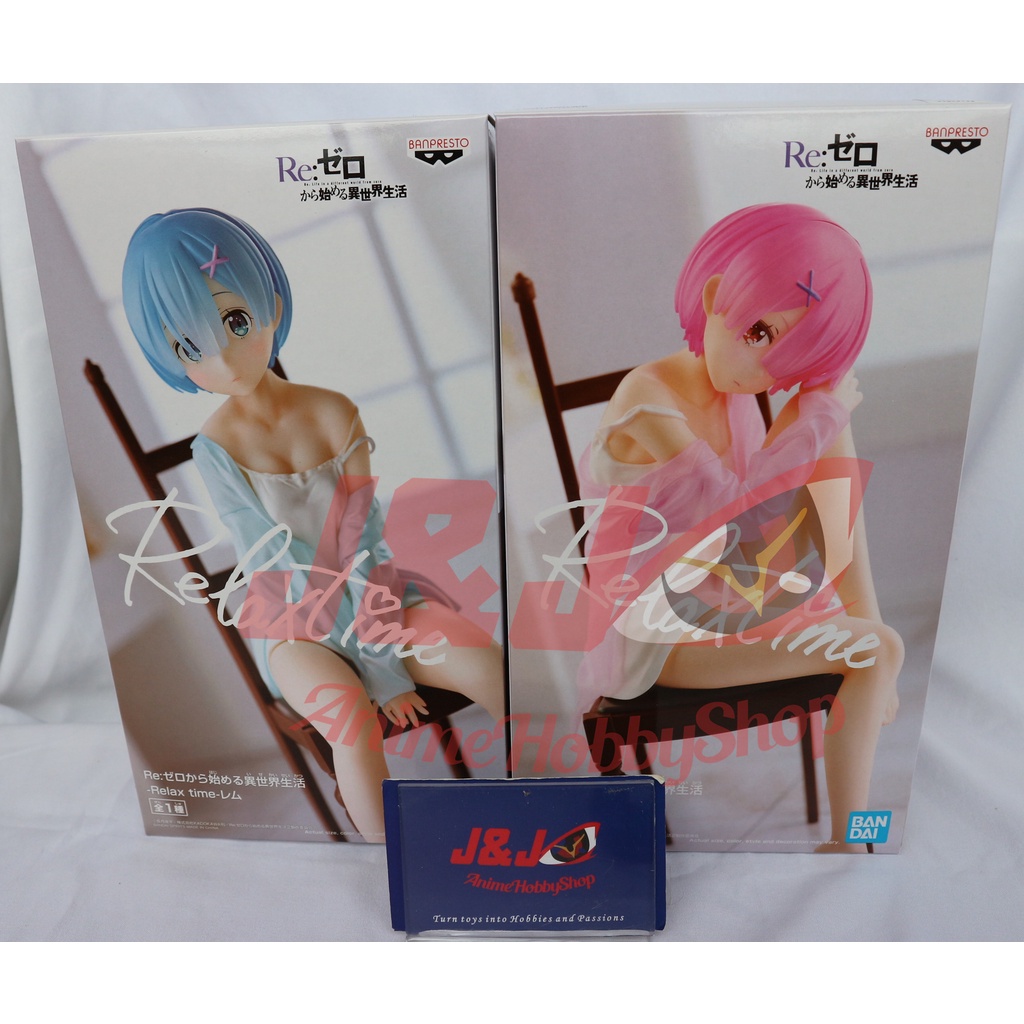 BANPRESTO RE ZERO STARTING LIFE IN ANOTHER WORLD RELAX TIME REM & RAM | Shopee Malaysia