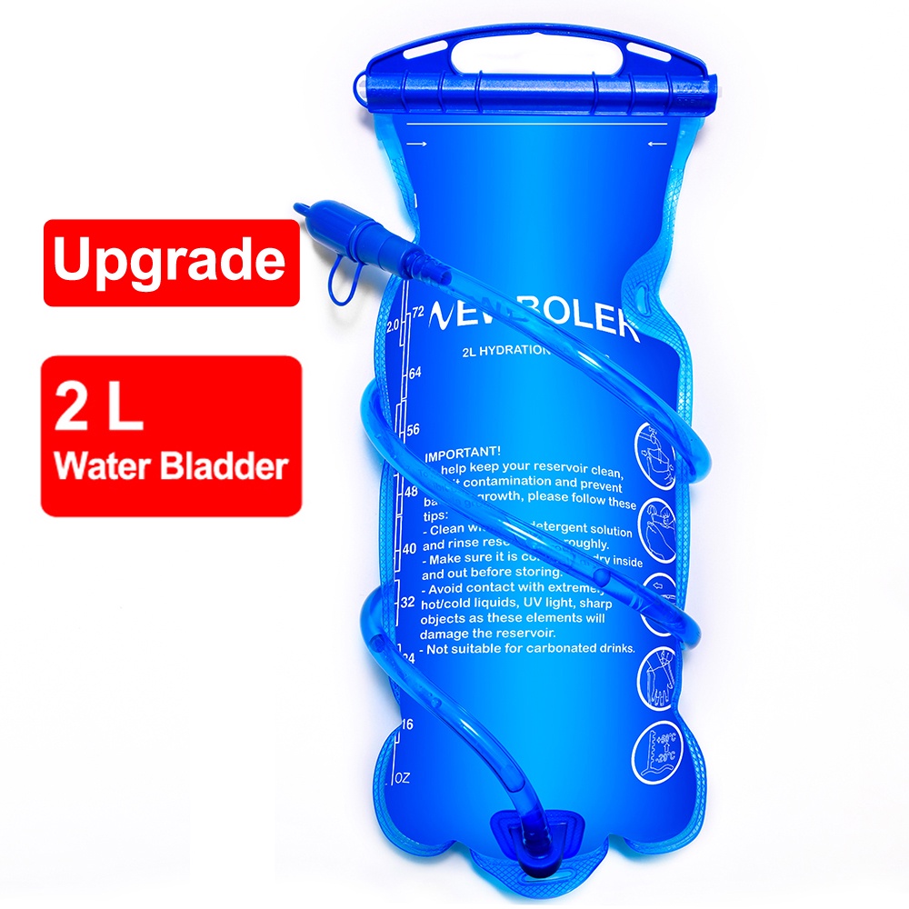 NEWBOLER 1L/1.5/2L/3L Water Bladder TPU BPA-Free 500ml Foldable Soft ...
