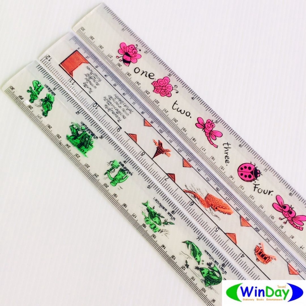 (Pack Of 2) Plastic Ruler PS 12 Printed 12 Inch Assorted | Shopee Malaysia