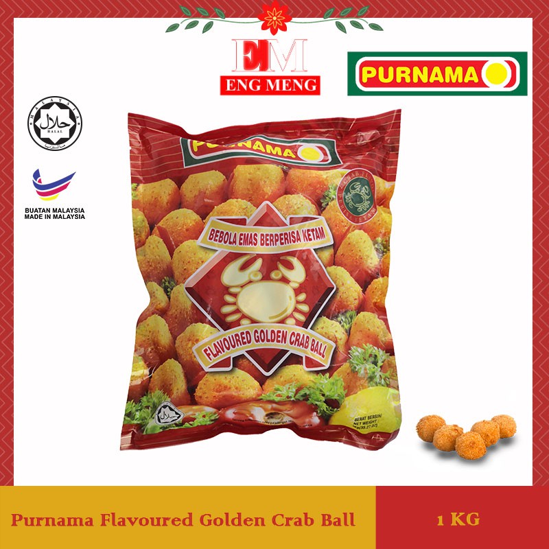 Purnama Golden Crab Ball 1KG Purnama 黄金蟹丸 1KG Purnama Bebola Emas ...