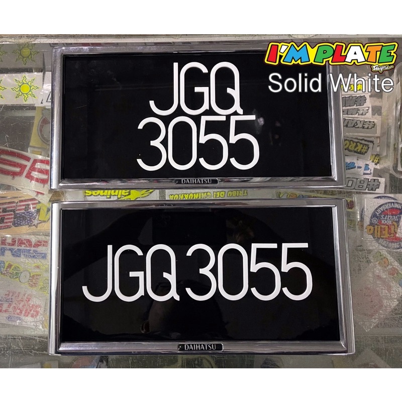 NOMBOR PLAT KERETA (TAK TERMASUK FRAME KROM)NOMBOR PLAT GERGAJI/FONT ...