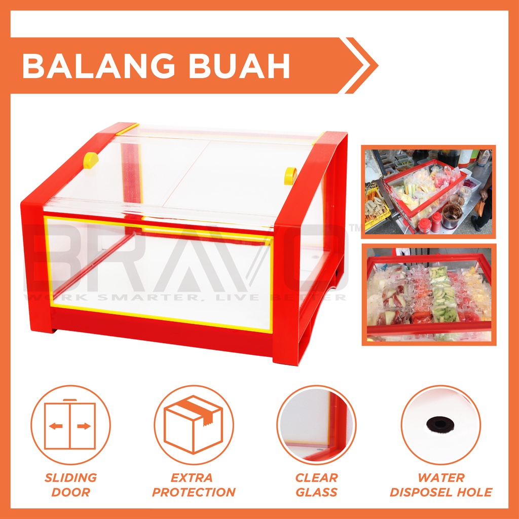 Balang Buah Balang Buah Potong Acrylic Fruit Case Bekas Buah-buahan ...