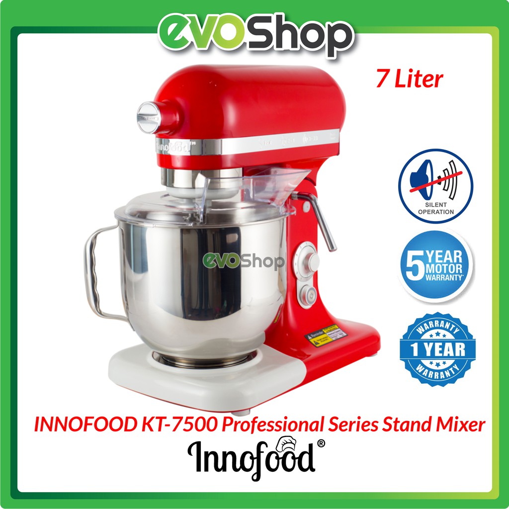 INNOFOOD Heavy Duty Professional Series Stand Mixer 7.0L KT-7500 B7 Red ...