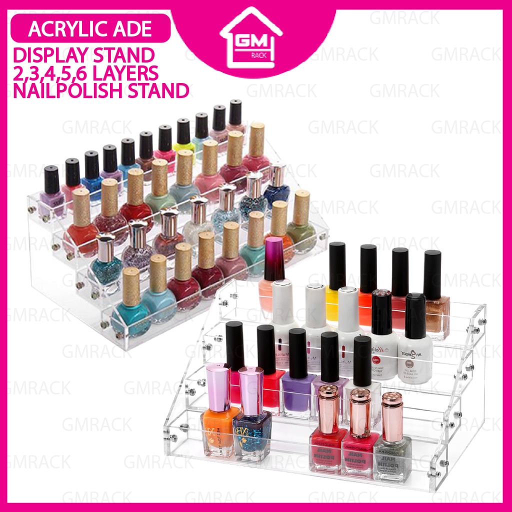 [GMRACK] ACRYLIC RACK/COSMETIC DISPLAY RACK/NAIL POLISH RACK/FLAVOR ...