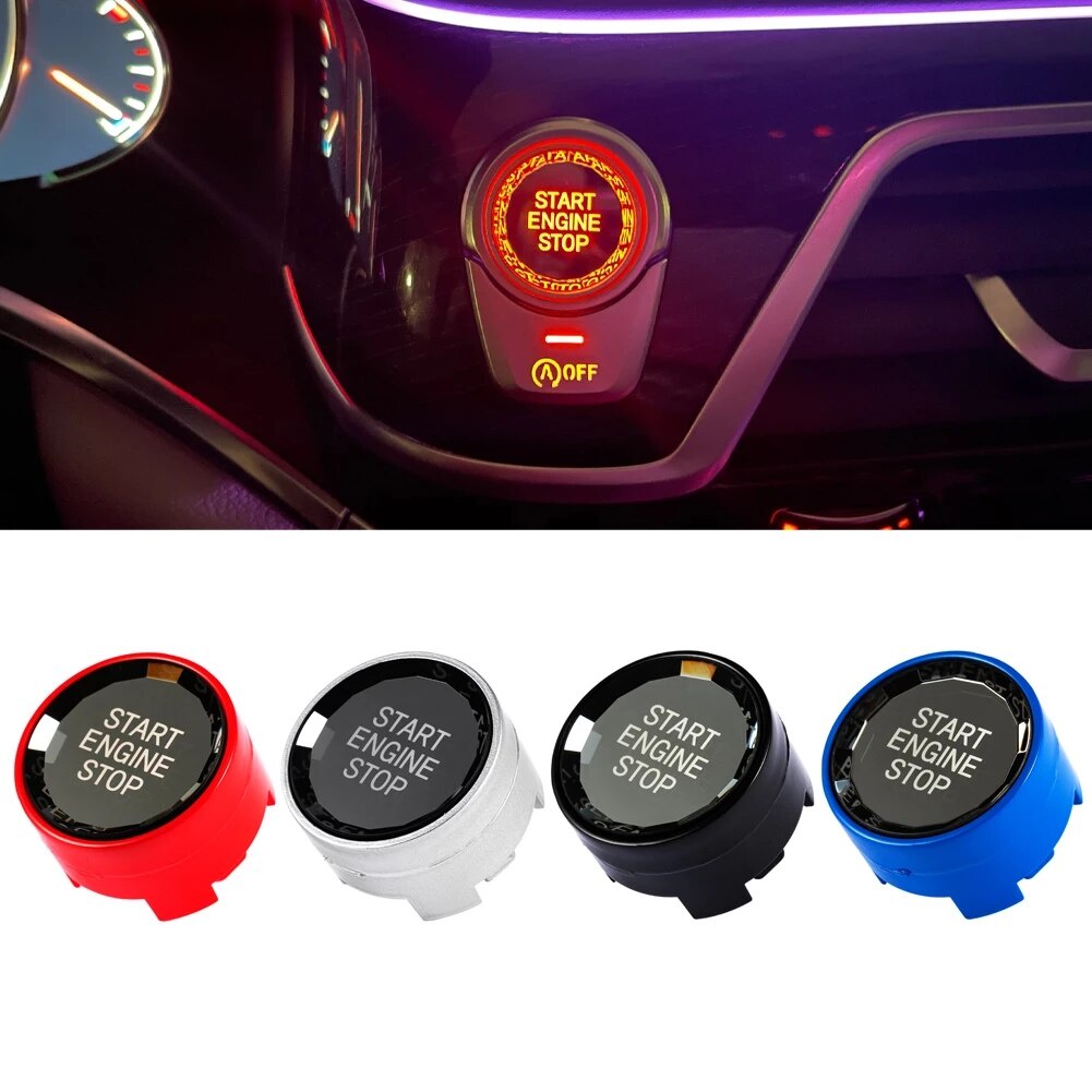 Car Crystal Start Stop Engine Push Button Switch Cover for BMW G ...
