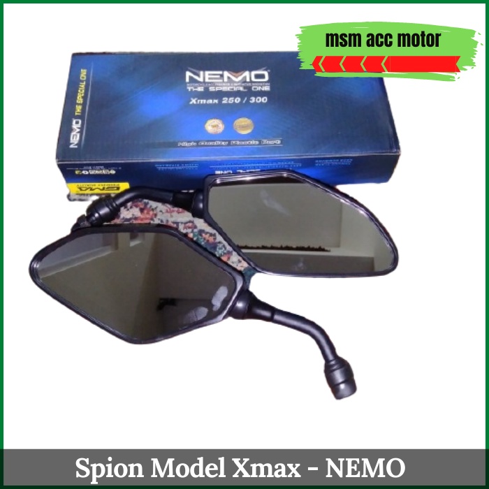 Universal Rear View Mirror Model Xmax - NEMO Aerox Vario 125 150 160 ...