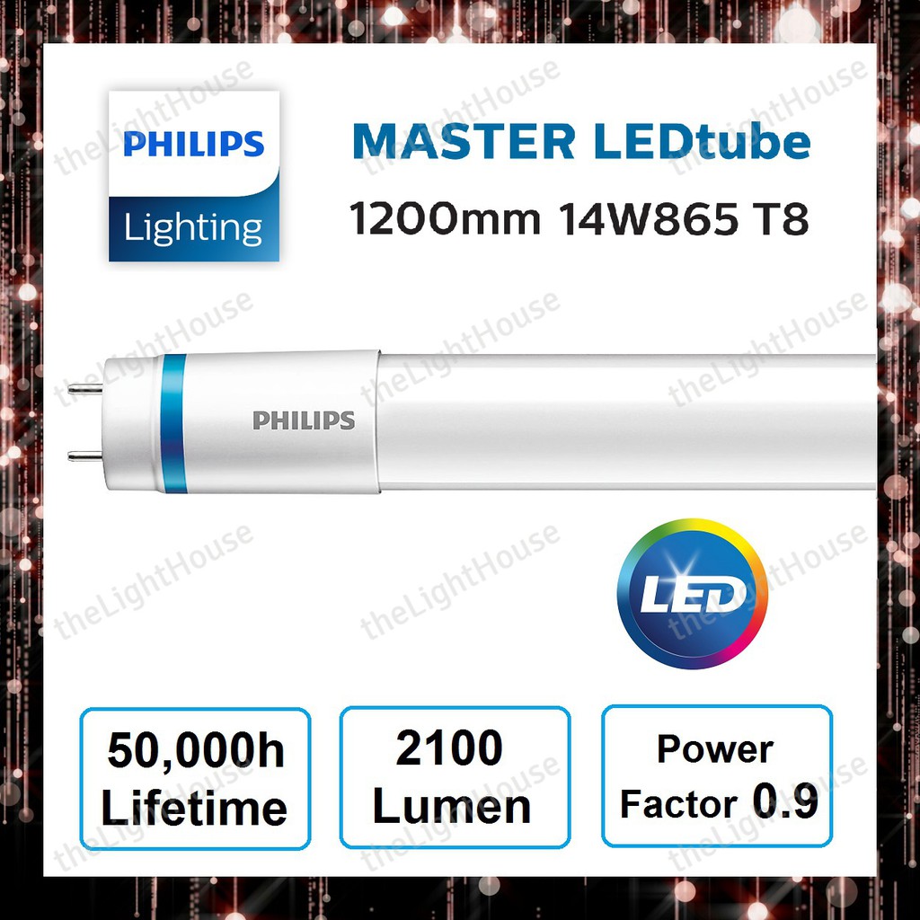 10pcs x Philips 14W MASTER LED TUBE 6500k / Mentol Panjang LED 4 kaki ...
