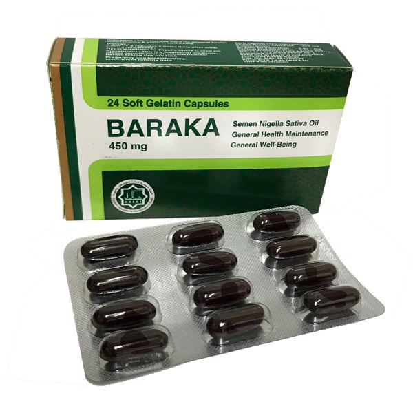 Baraka 450mg 24's Capsule (Habbatus sauda) | Shopee Malaysia